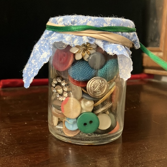 Office | Vintage Jar Full Of Buttons | Poshmark